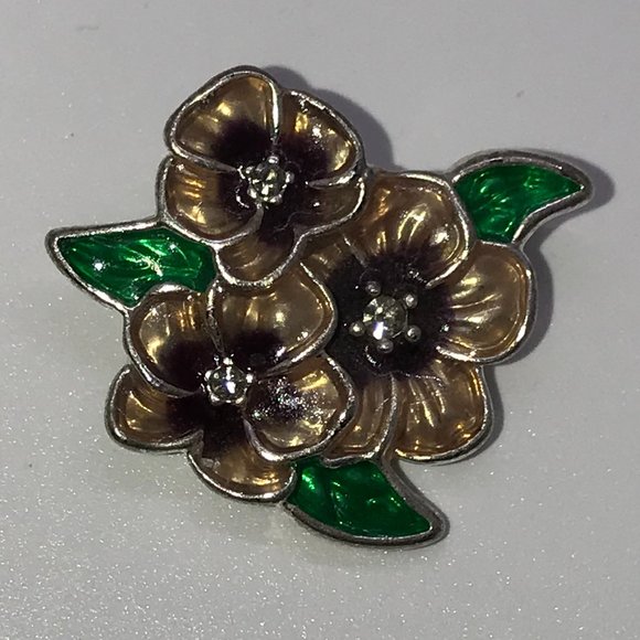 Anne Klein | Jewelry | Vintage Anne Klein African Violet Pin | Poshmark